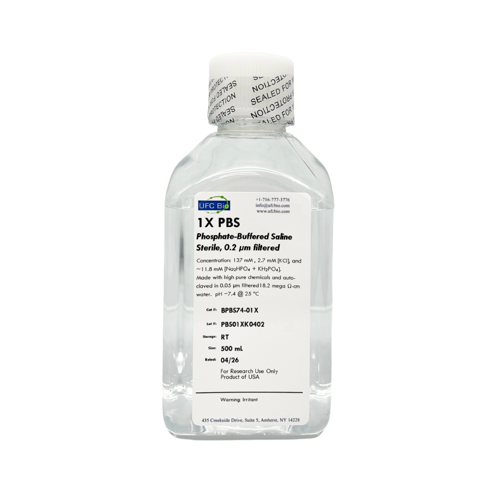 1X PBS (Phosphate Buffered Saline) - 500 mL