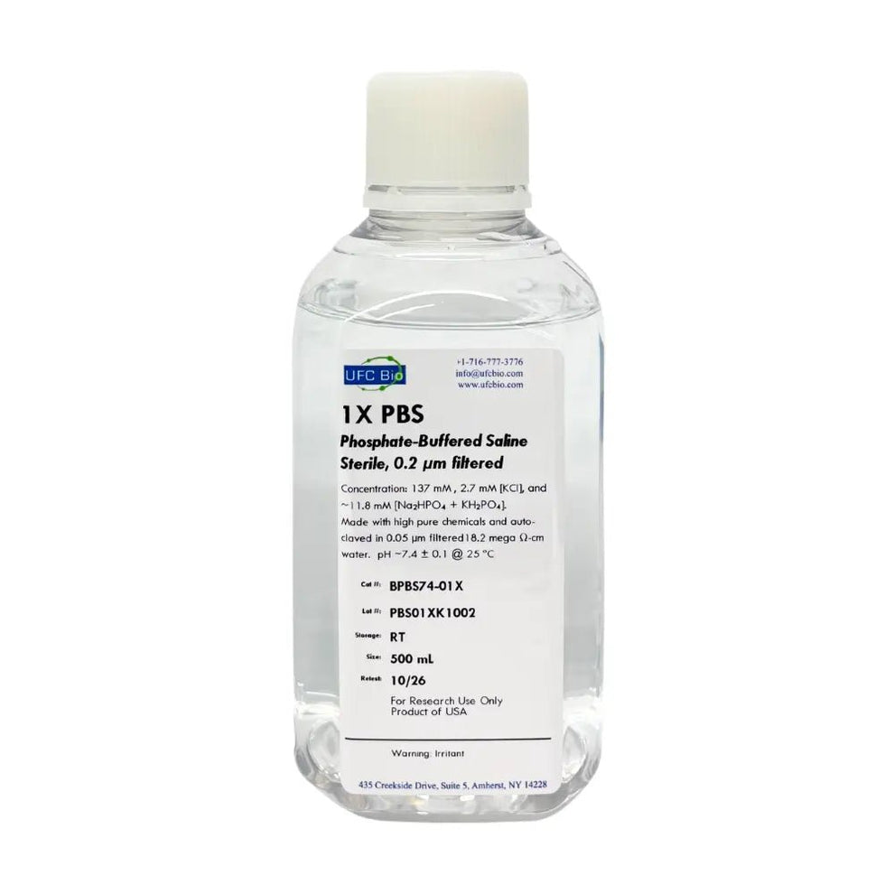 1X PBS (Phosphate Buffered Saline), 500 mL – UFCBIO