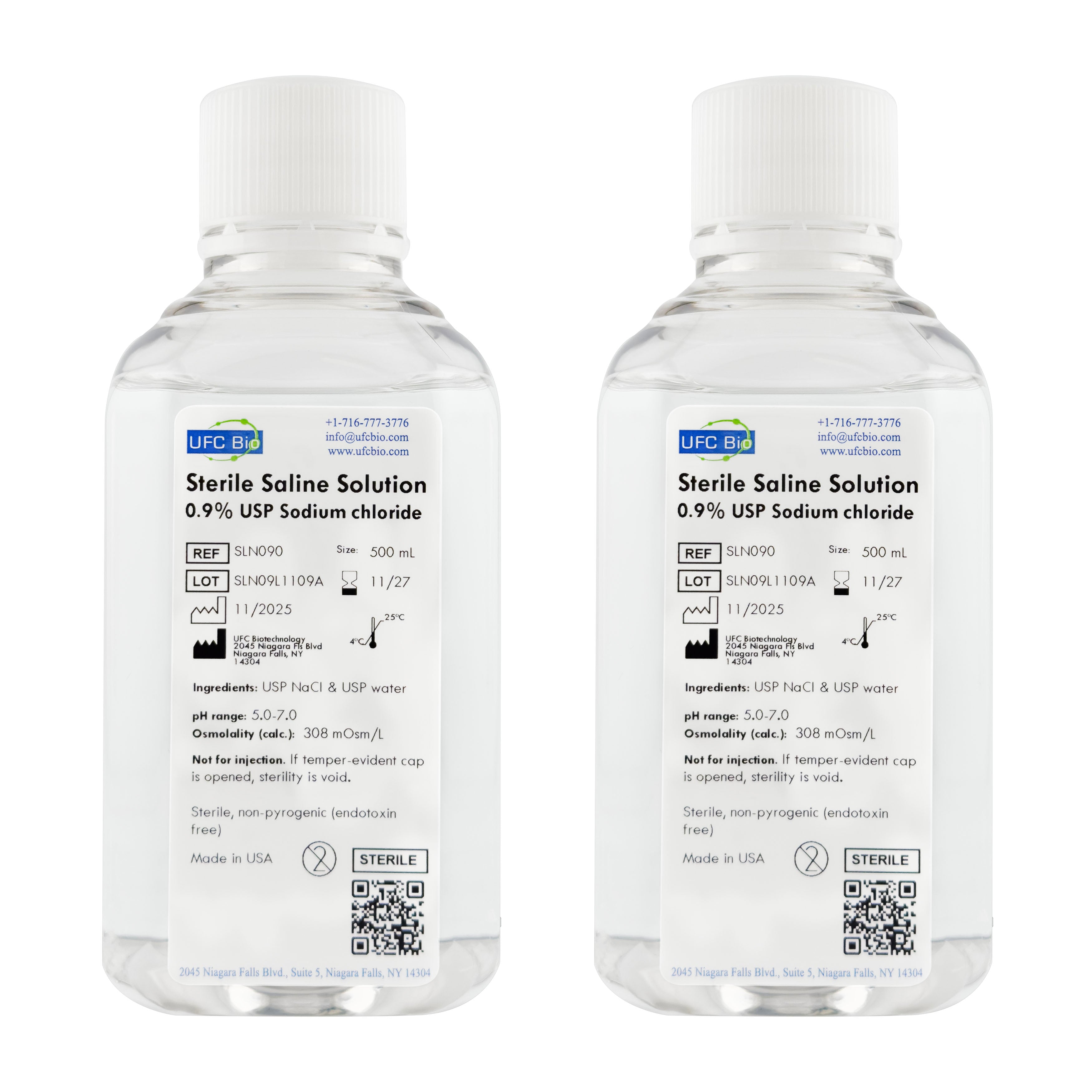 0.9% Sterile Saline Solution | UFC BIO – UFCBIO