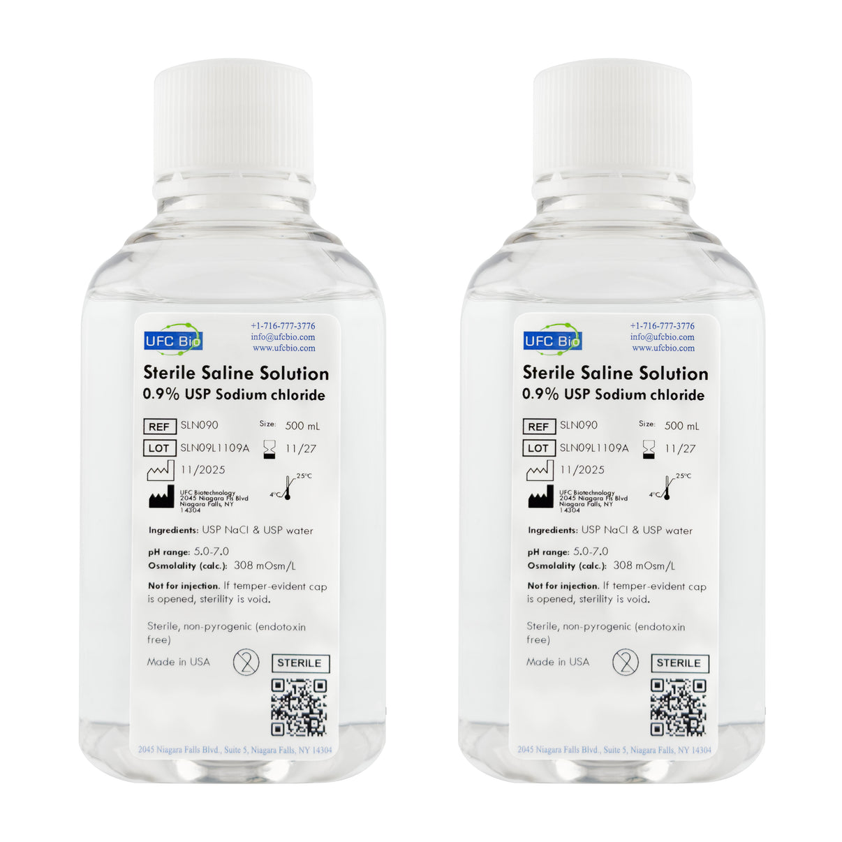 0.9% Sterile Saline Solution | UFC BIO – UFCBIO