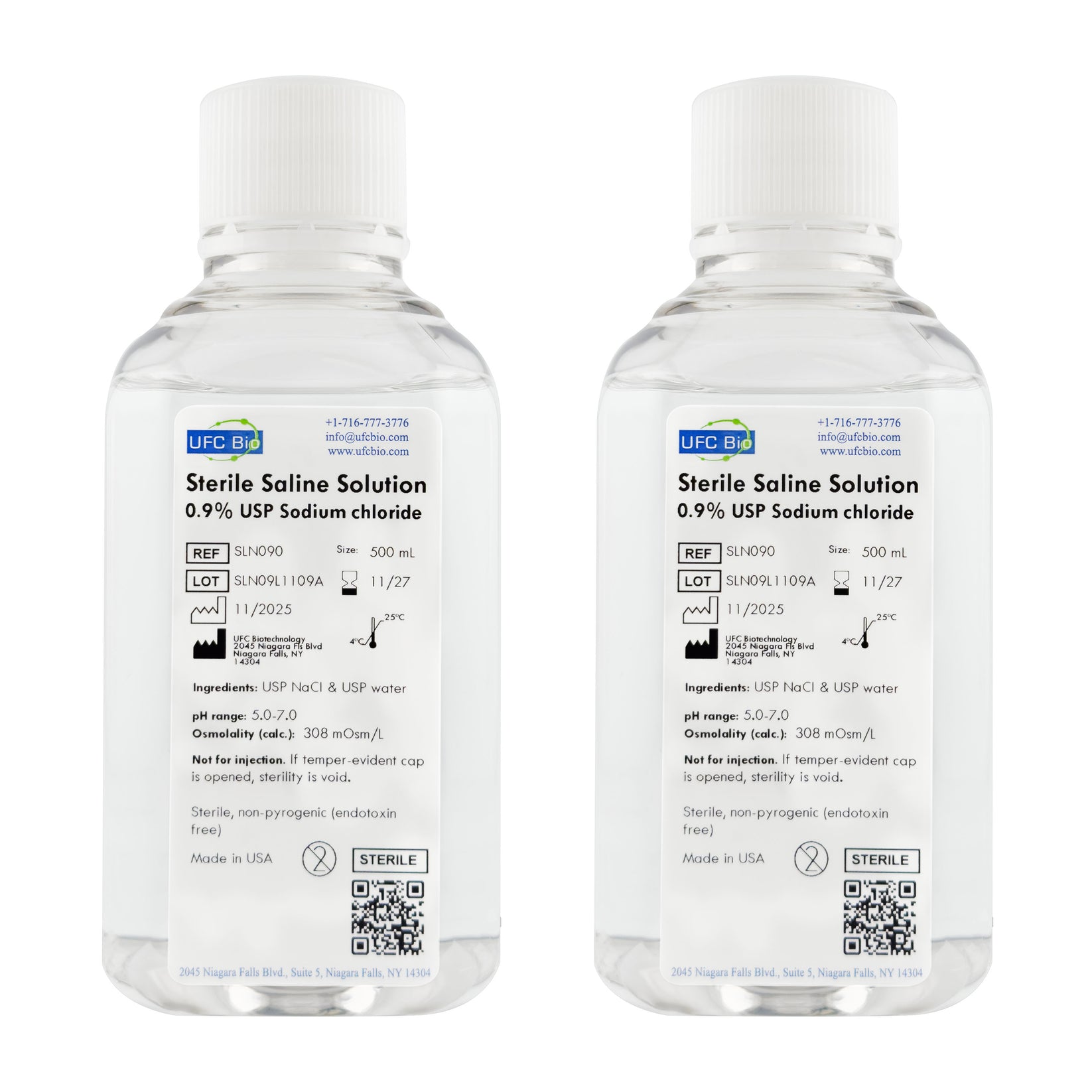 0.9% Sterile Saline Solution | UFC BIO – UFCBIO
