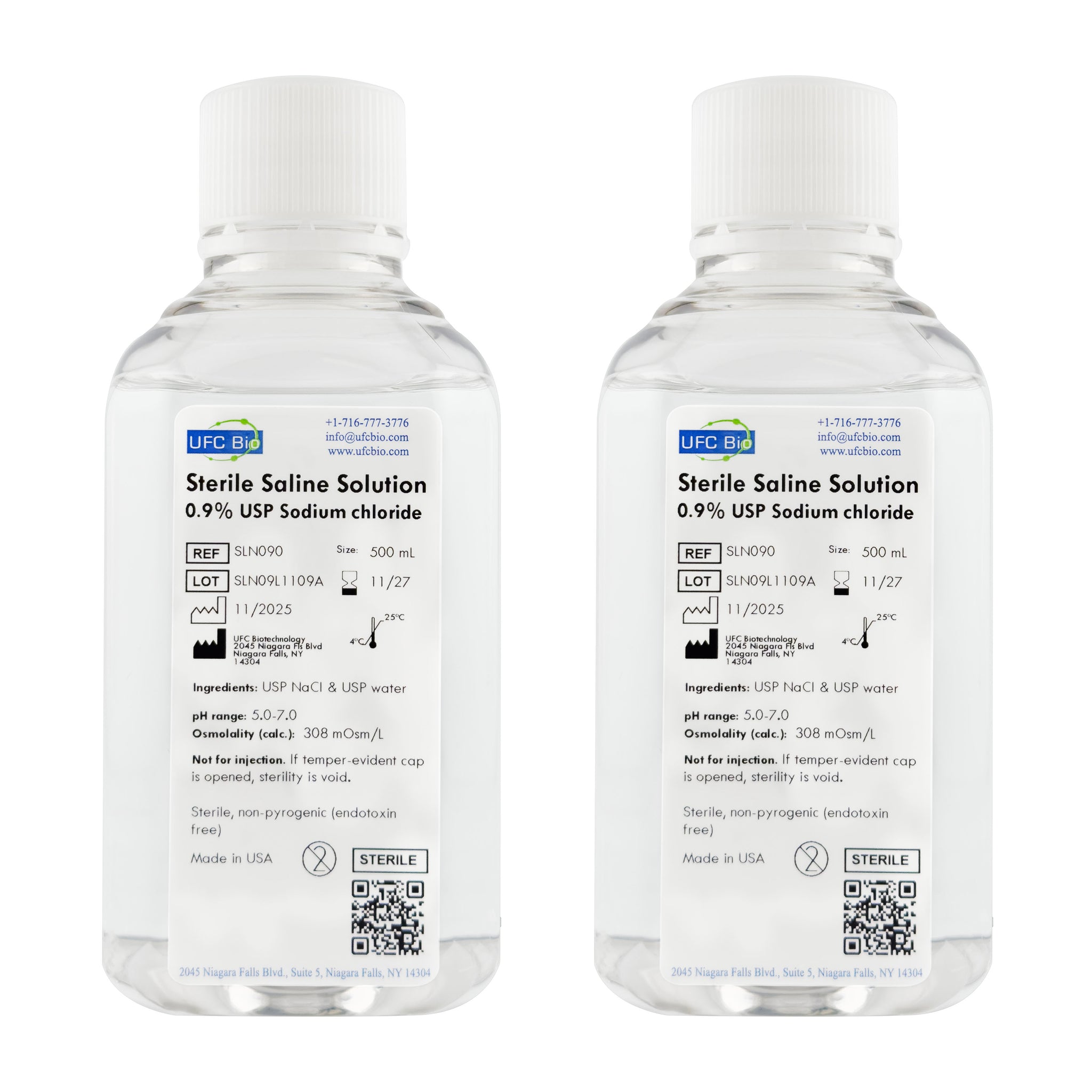 0.9% Sterile Saline Solution | UFC BIO – UFCBIO