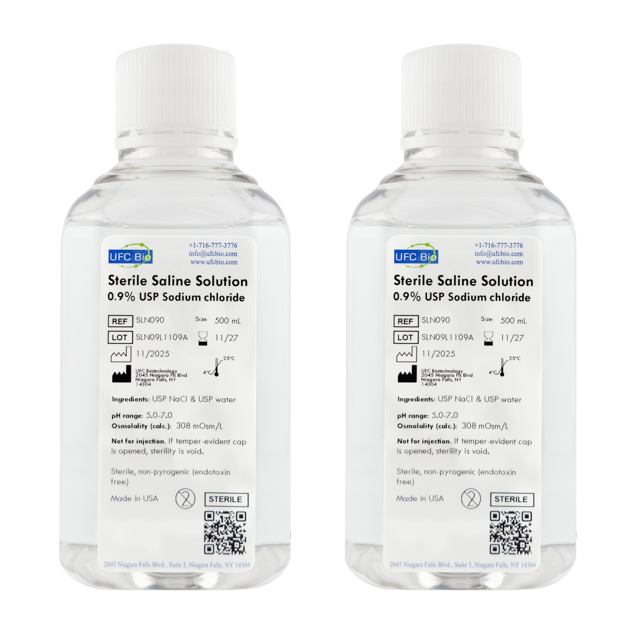 0.9% Sterile Saline Solution | UFC BIO – UFCBIO
