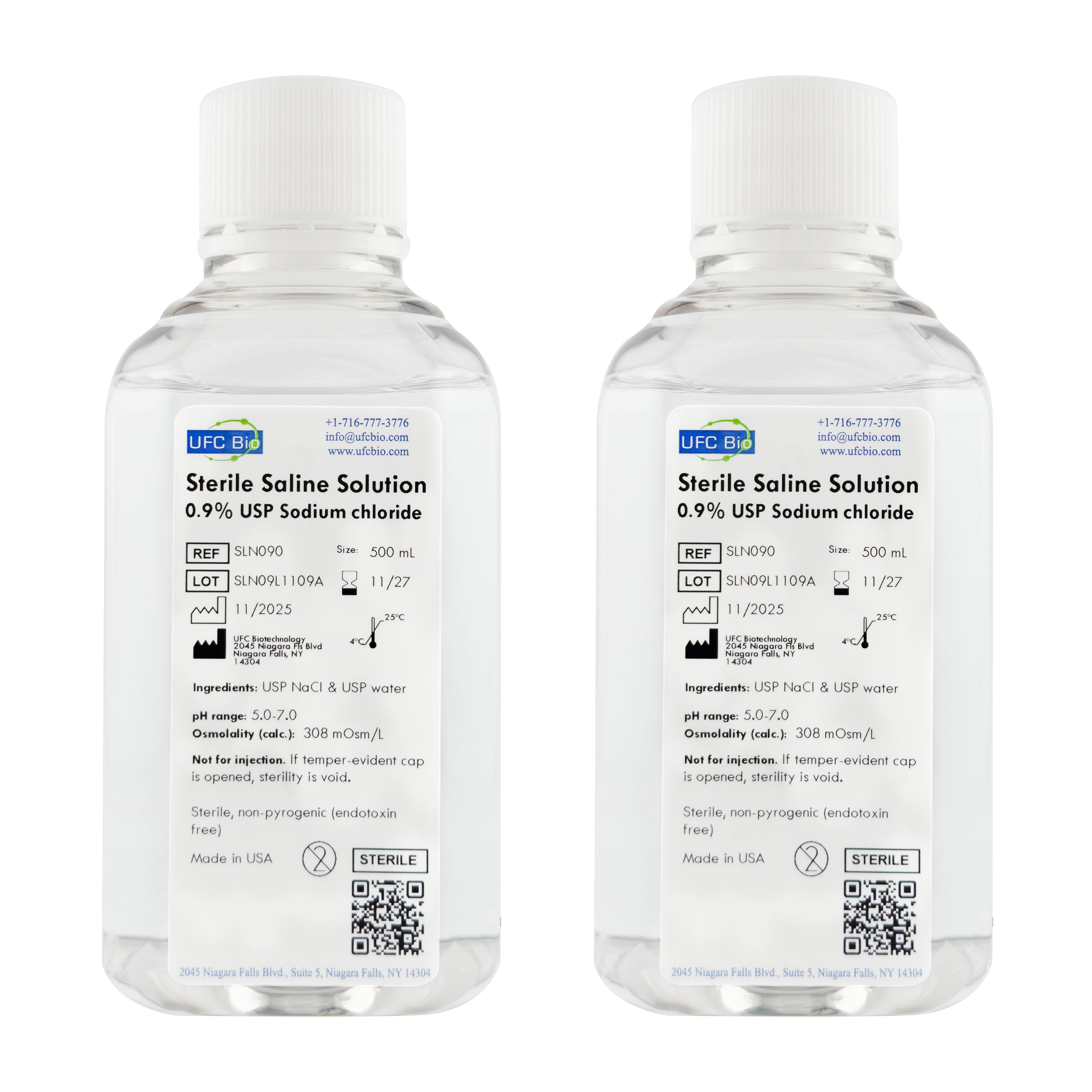 0.9% Sterile Saline Solution | UFC BIO – UFCBIO