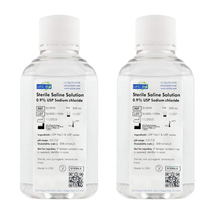 0.9% Sterile Saline Solution | UFC BIO – UFCBIO