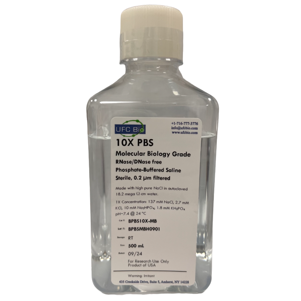 10X PBS (Phosphate Buffered Saline) - 500 mL
