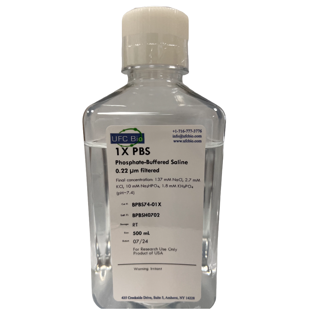 1X PBS (Phosphate Buffered Saline) - 500 mL